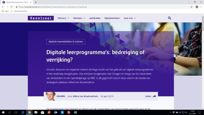 Nut van educatieve software - JSW